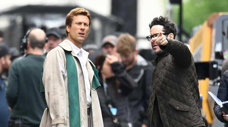 Glen Powell Spotted Filming Futuristic Action Movie with J.J. Abrams in ...