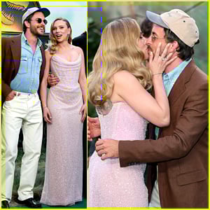 Scarlett Johansson & Jonathan Bailey Share a Red Carpet Kiss at ‘Jurassic World Rebirth’ London ...