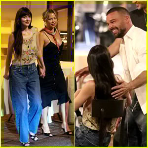 Dakota Johnson & Kate Hudson Run Into Ricky Martin While Having Dinner ...
