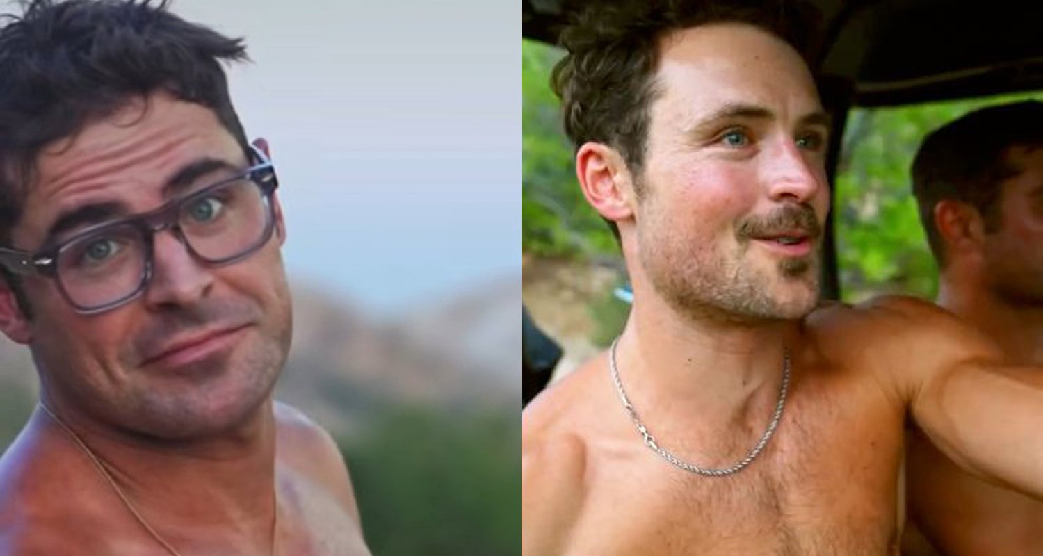 Zac & Dylan Efron Bare Ripped Shirtless Bodies While Playing Golf ...