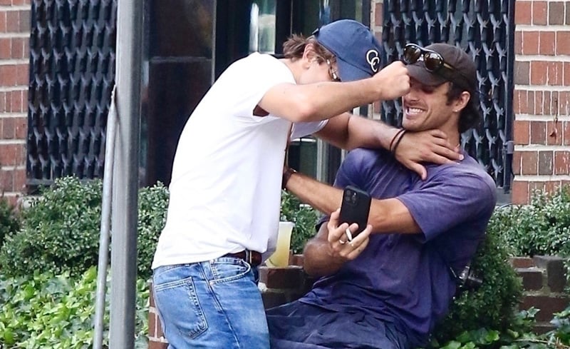 Jacob Elordi Gets Playful with Friend Marko Ristic During NYC Lunch ...