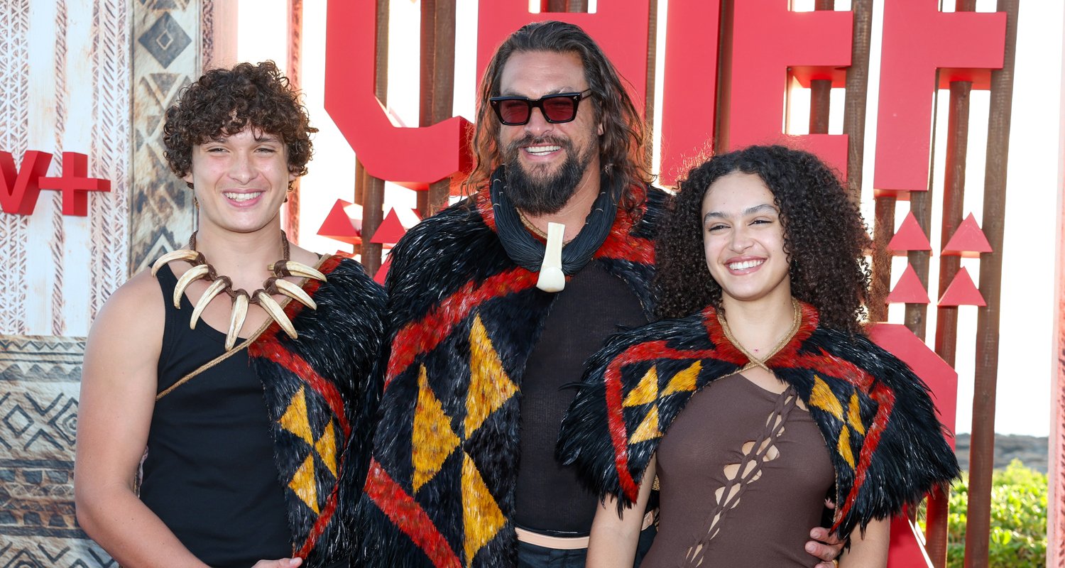 Jason Momoa is Joined by Kids Nakoa-Wolf & Lola at ‘Chief of War’ Premiere in Hawaii! | Adria ...