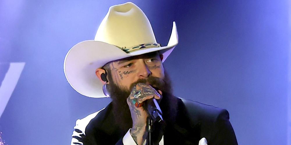 Post Malone Falls Off Stage While Toasting a Fan Mid-Concert | Post ...