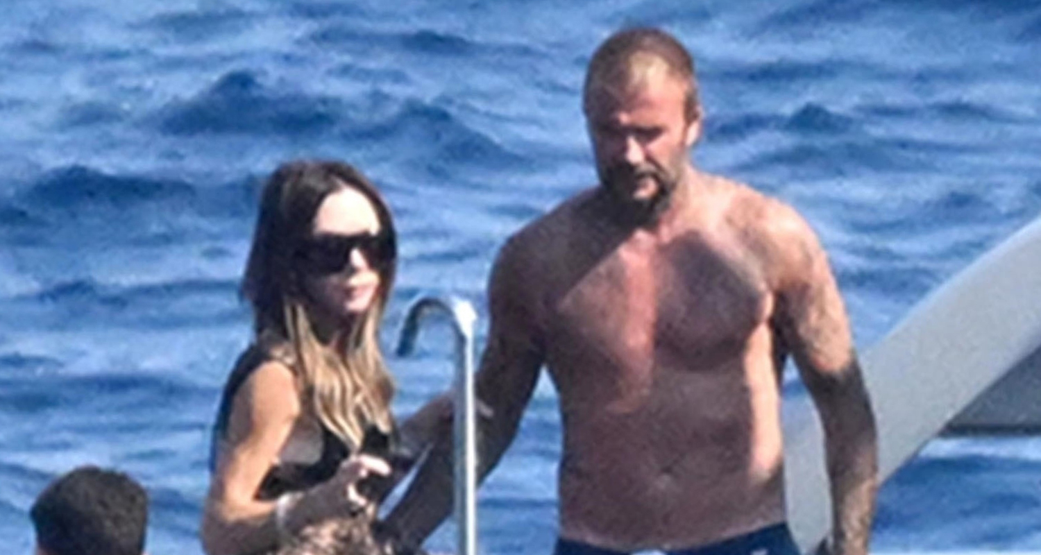 David Beckham Goes Shirtless Aboard Yacht Off Amalfi Coast with Wife Victoria | David Beckham ...