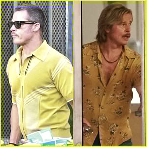 Brad Pitt Goes Retro In 2 Looks for ‘Once Upon a Time In Hollywood’ Sequel Filming | Brad Pitt ...