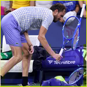 Tennis Pro Daniil Medvedev Smashes Racket in Anger in Viral Moment ...