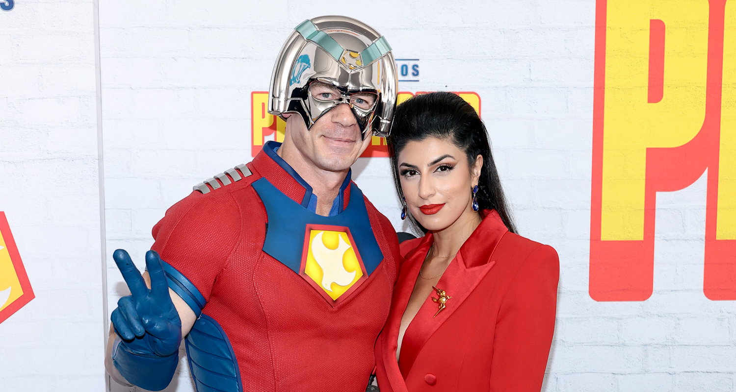 John Cena Wears ‘Peacemaker’ Costume to Season 2 Premiere with Wife ...