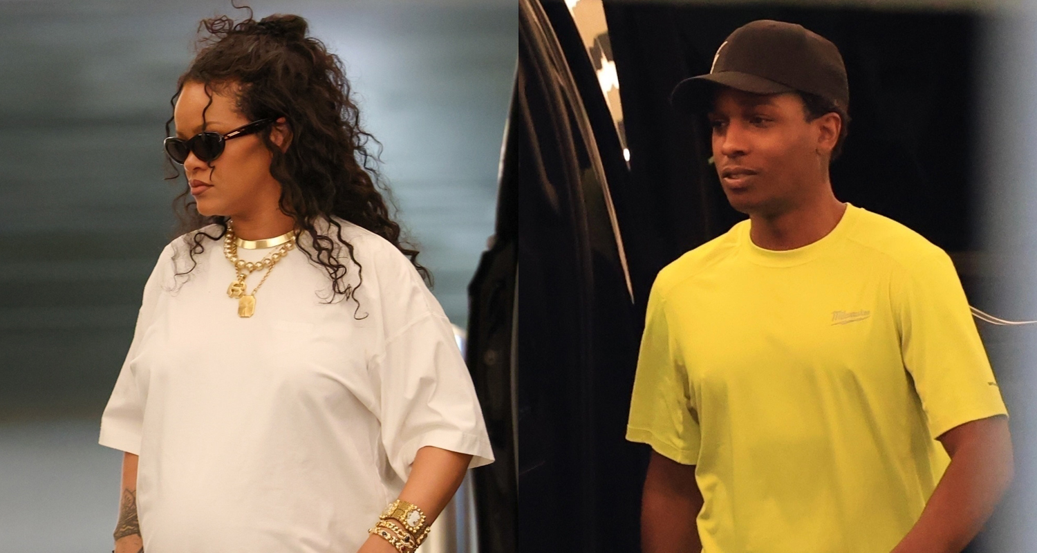 Pregnant Rihanna Goes Casual While Running Errands with A$AP Rocky in ...