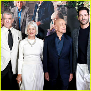 Helen Mirren & Pierce Brosnan Match in White Looks at ‘Thursday Murder Club’ NYC Premiere! | Ben ...