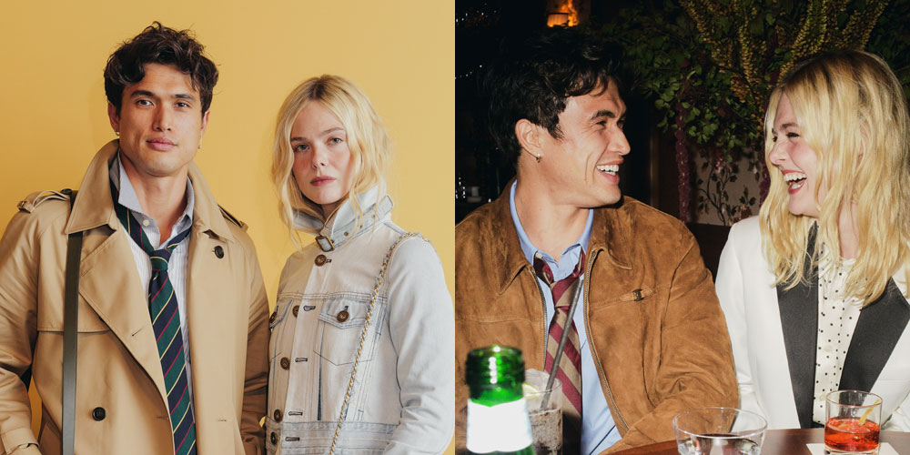 Elle Fanning Goes All Denim for Coach’s NYFW Show with Charles Melton ...