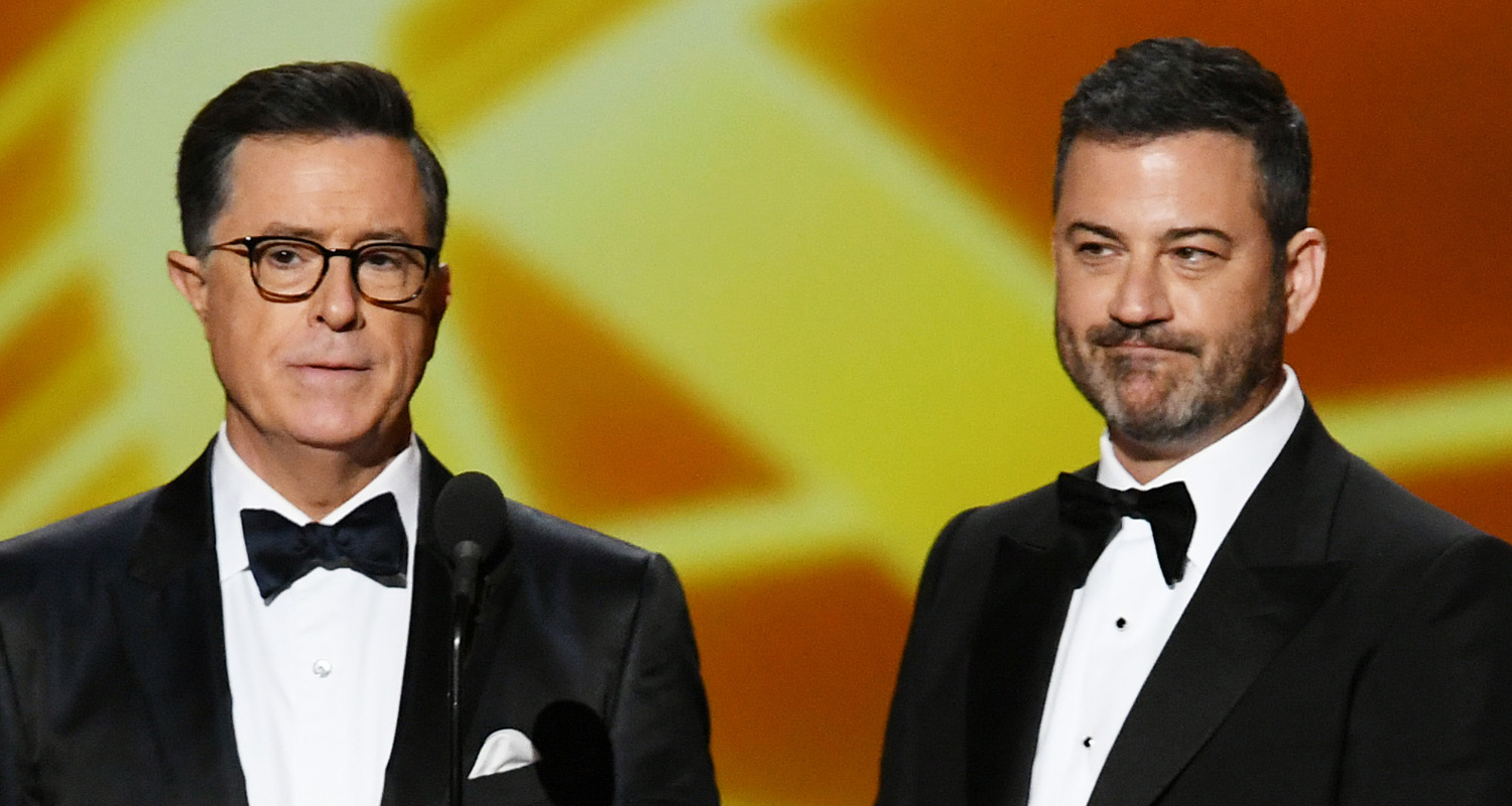 Stephen Colbert Says He Stands With Jimmy Kimmel & His Staff After ‘Jimmy Kimmel Live’ Is Pulled ...