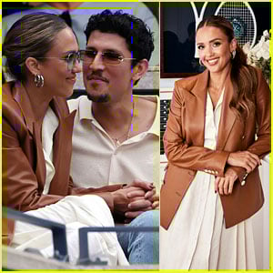 Jessica Alba Packs on PDA with Boyfriend Danny Ramirez at U.S. Open ...