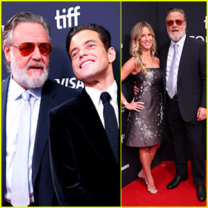 Russell Crowe Walks Red Carpet with Girlfriend Britney Theriot at ...