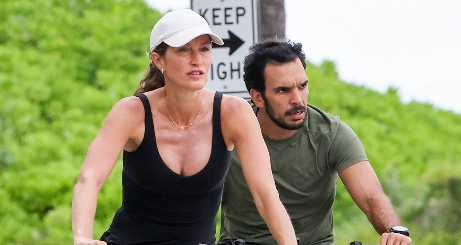 Gisele Bundchen & Boyfriend Joaquim Valente Go for Afternoon Bike Ride in Miami | Gisele ...