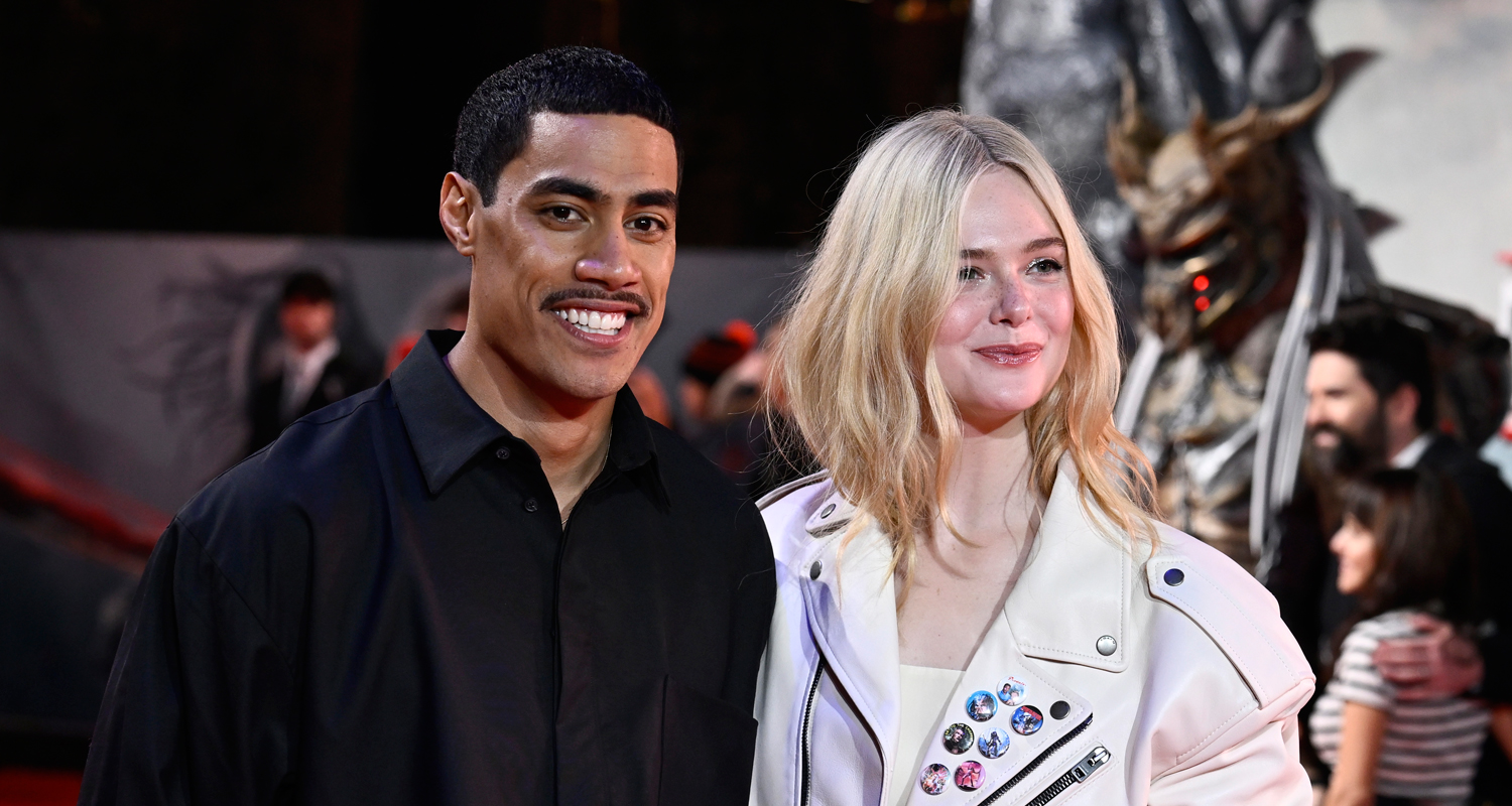 Elle Fanning Joins Co-Star Dimitrius Schuster-Koloamatangi at ‘Predator ...