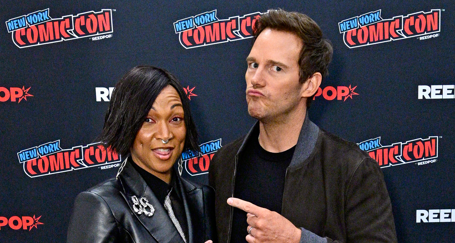 Chris Pratt & Kali Reis Promote New Movie ‘Mercy’ at New York Comic Con 2025! | 2025 New York ...