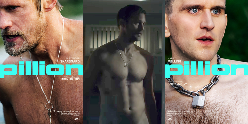 ‘Pillion’ Trailer Shows Alexander Skarsgard Stripped Down for BDSM Movie with Harry Melling ...