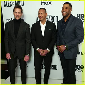 Tom Brady & Michael Strahan Support Alex Rodriguez at the Premiere of ...