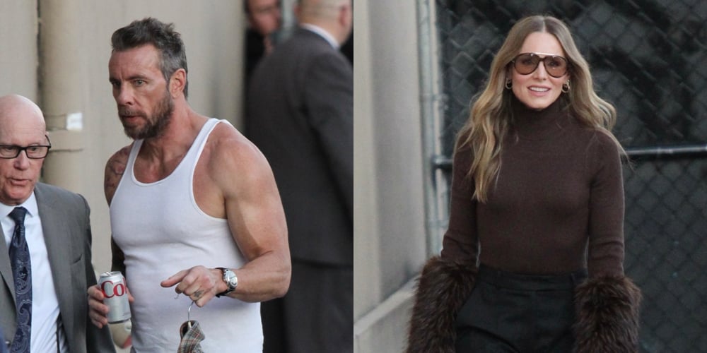 Dax Shepard Bares Buff Arms While Arriving at ‘Kimmel’ with Wife ...