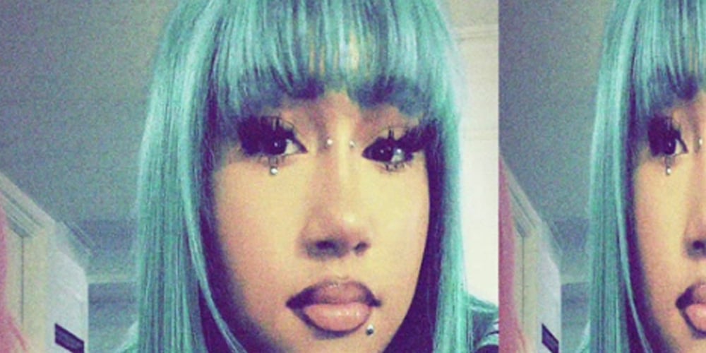 North West Debuts Bridge Piercing & Blackened Teeth Look on TikTok ...